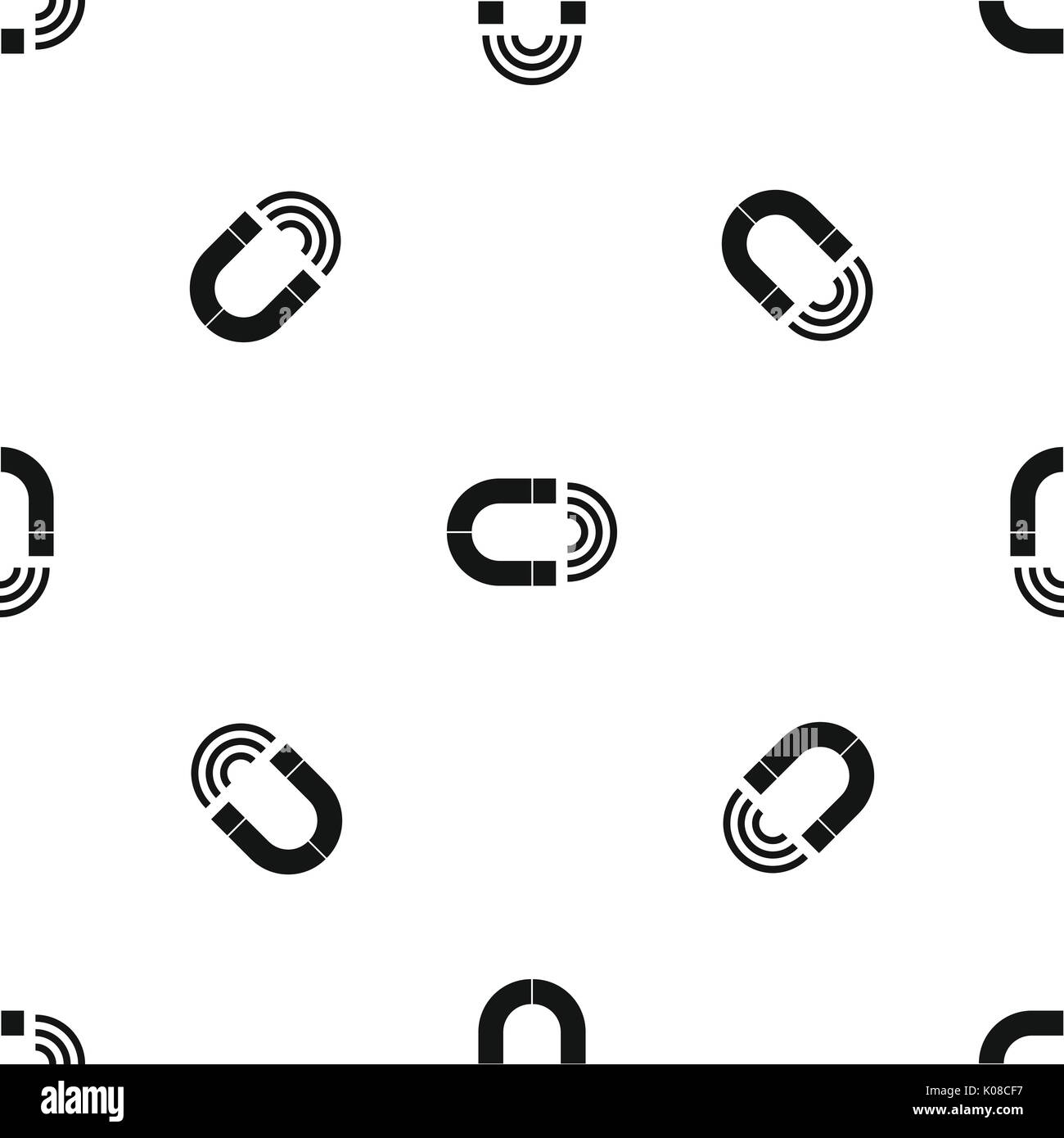 Magnetic force pattern Stock Vector Images - Alamy