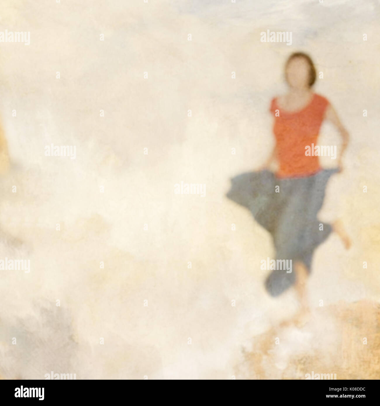Joy, freedom concept, woman dancing, Blurry, impressionistic Stock ...
