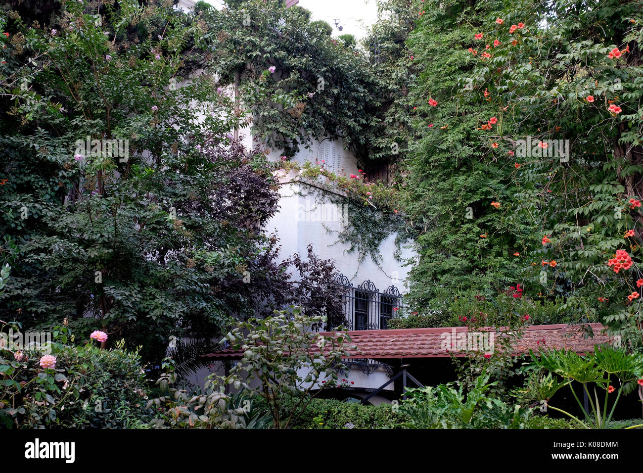 A house in Spanish style architecture on 24 Alharizi street in Rehavia ...