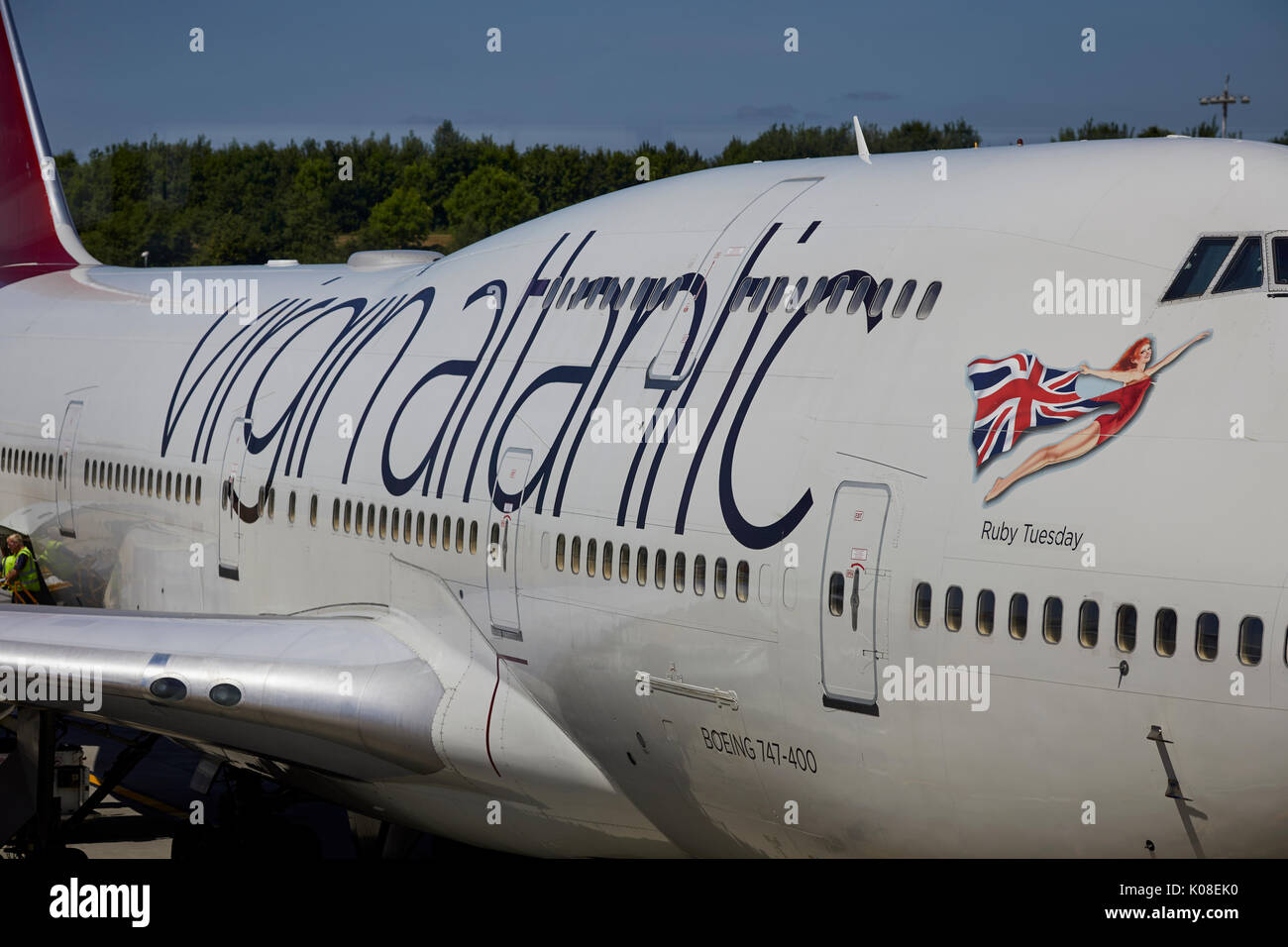 Virgin atlantic plane interior hi-res stock photography and images - Alamy