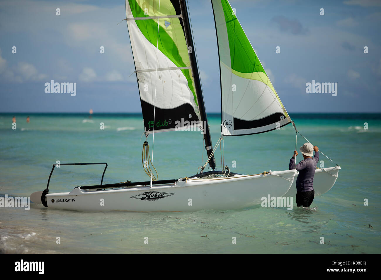 Small Catamaran Sailboat
