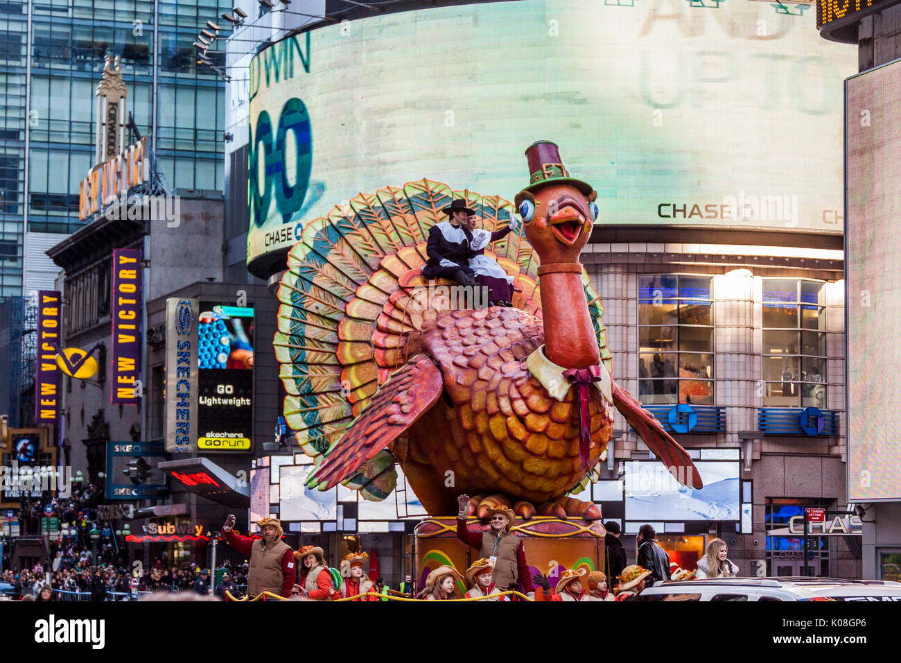 USA, New York, Manhattan, thanksgiving Parade in New York City Stock ...