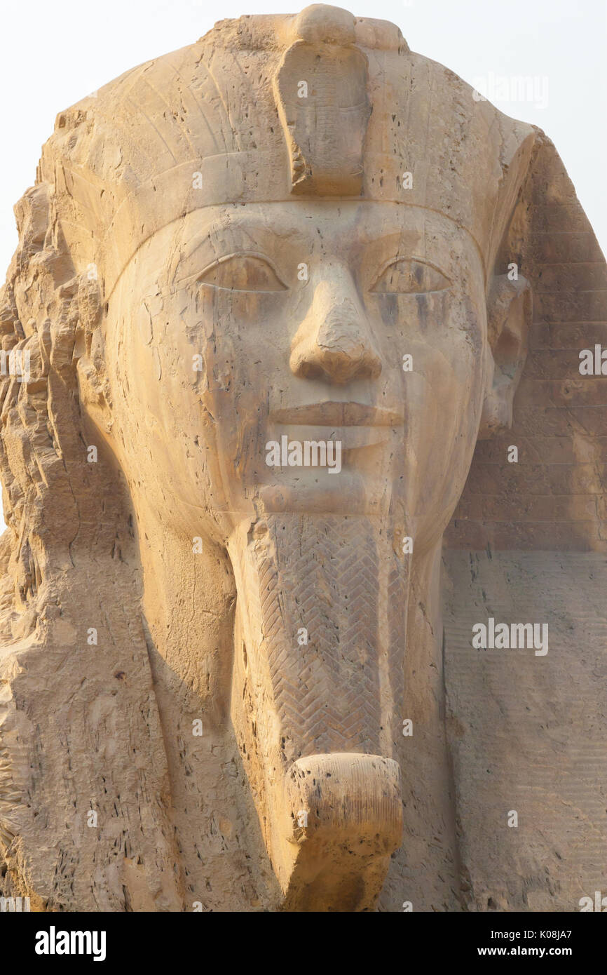 Statue of Ramesses II at the museum in Memphis - Egypt Stock Photo - Alamy