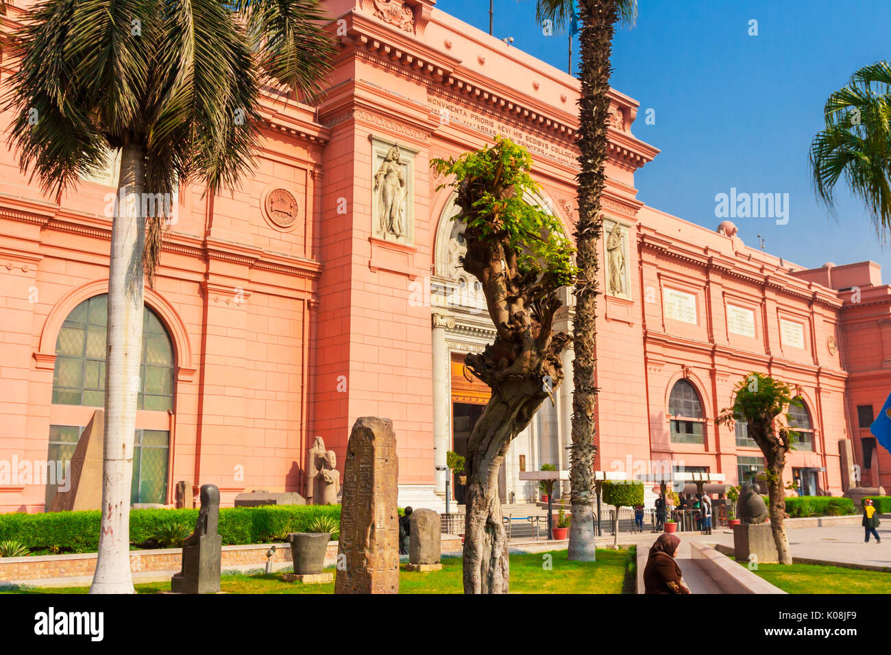Facade of the Egyptian Museum in Cairo Stock Photo - Alamy