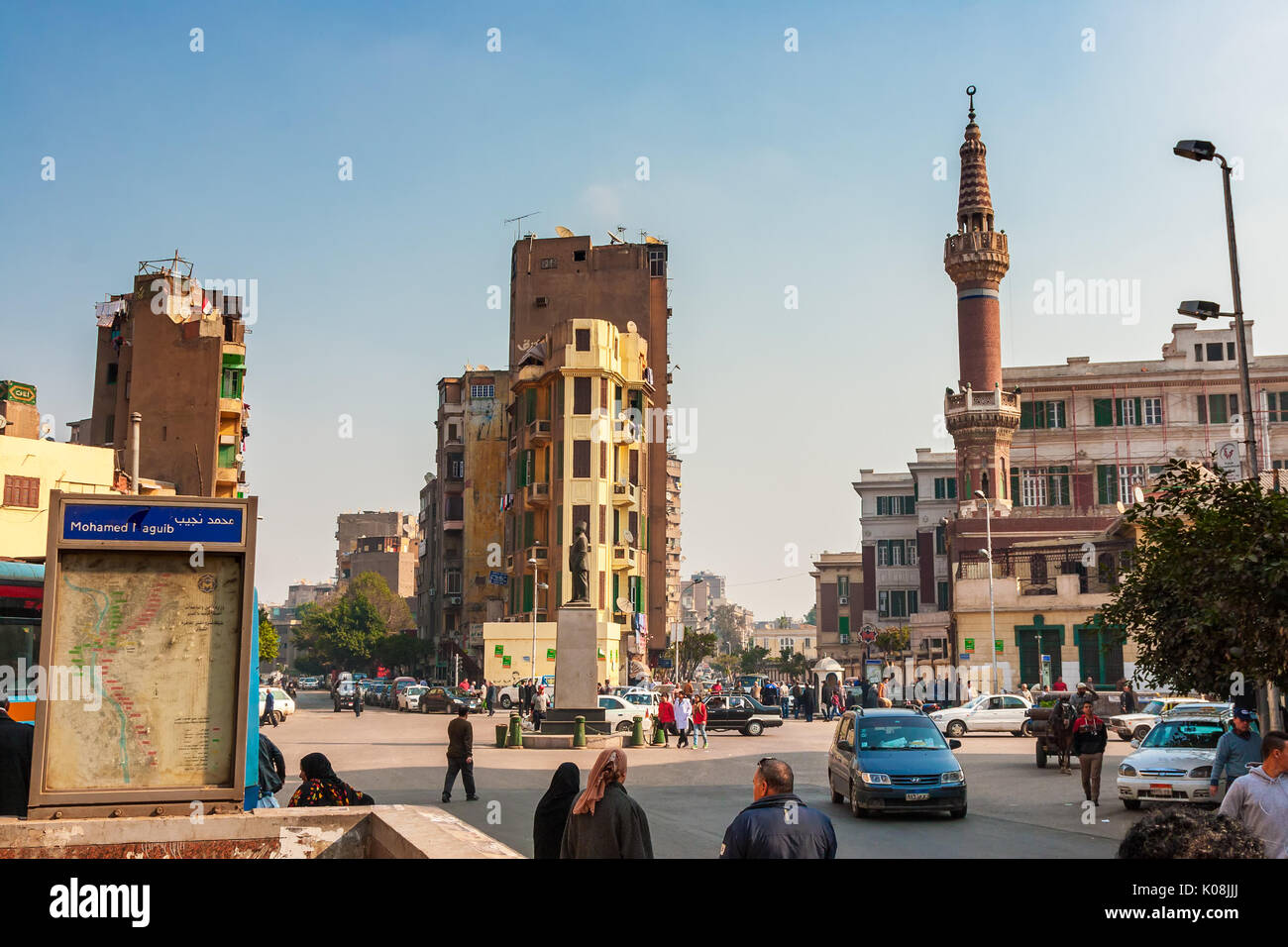 Streets and panorama of Cairo and the surrounding area after the ...