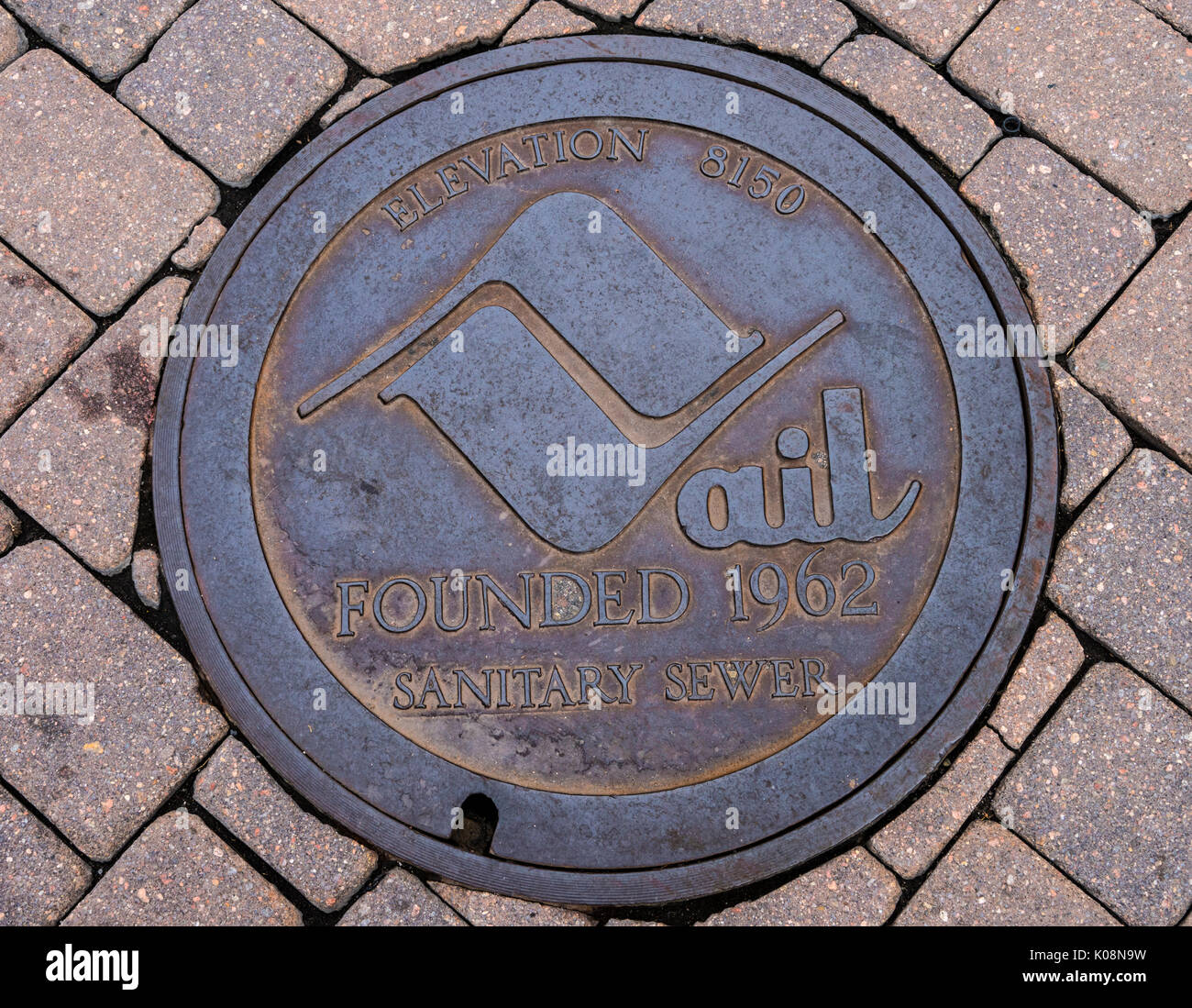 Manhole cover sanitary sewer hi-res stock photography and images - Alamy