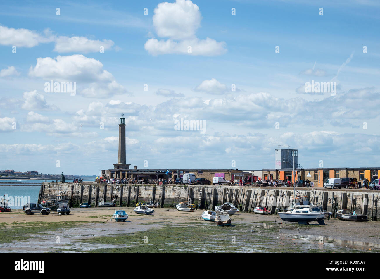Margate harbour sand sea sky hi-res stock photography and images - Alamy