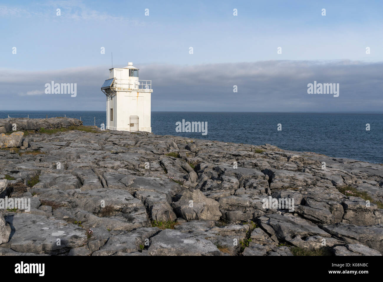 Blackhead lighthouse in Burren National Park, Munster, Co.Clare ...