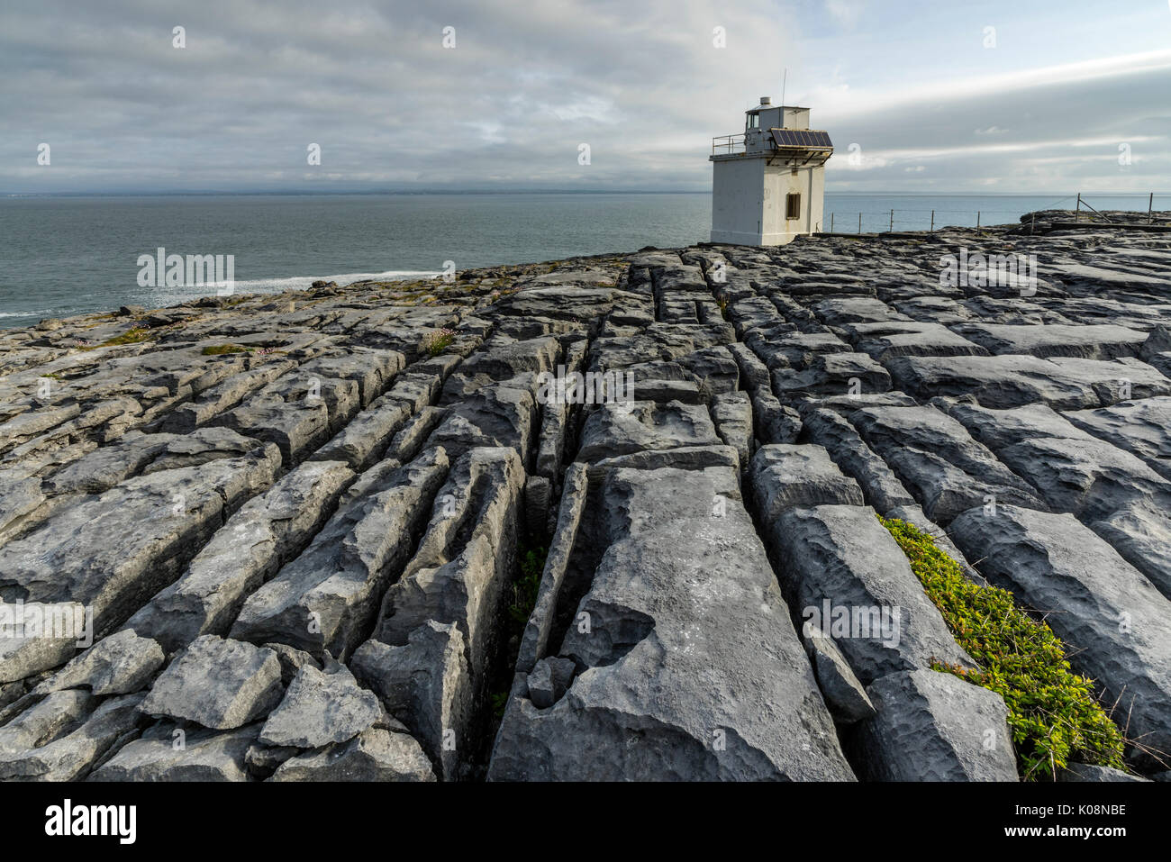 Blackhead lighthouse in Burren National Park, Munster, Co.Clare ...