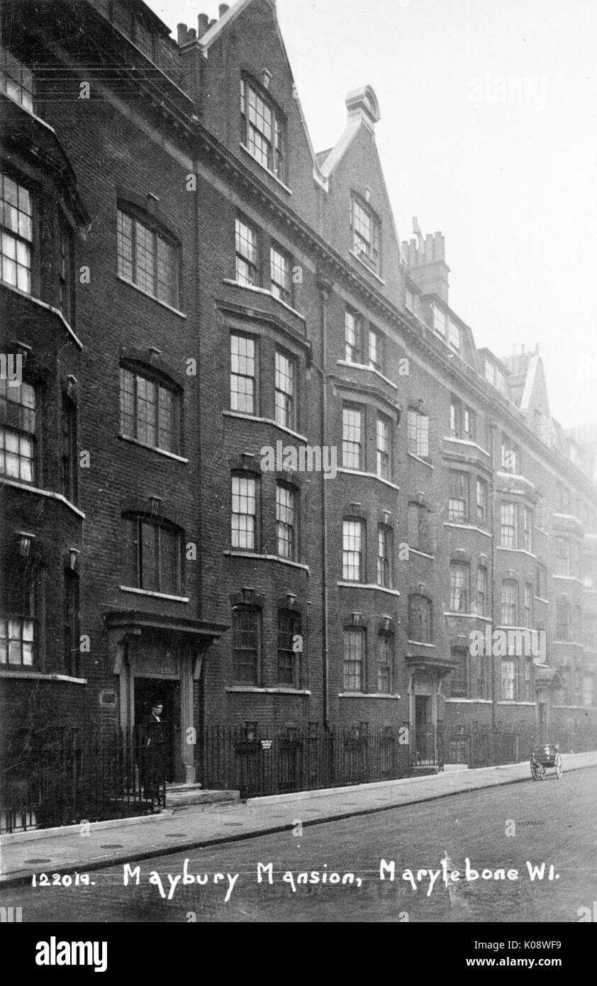 Maybury Mansion, Marylebone, London W1 Stock Photo - Alamy