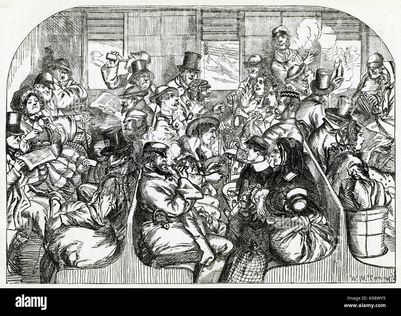 Passengers train 19th century hi-res stock photography and images - Alamy