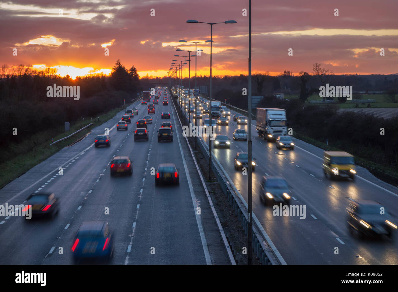 uk, england, M4 motorway m4 Stock Photo - Alamy