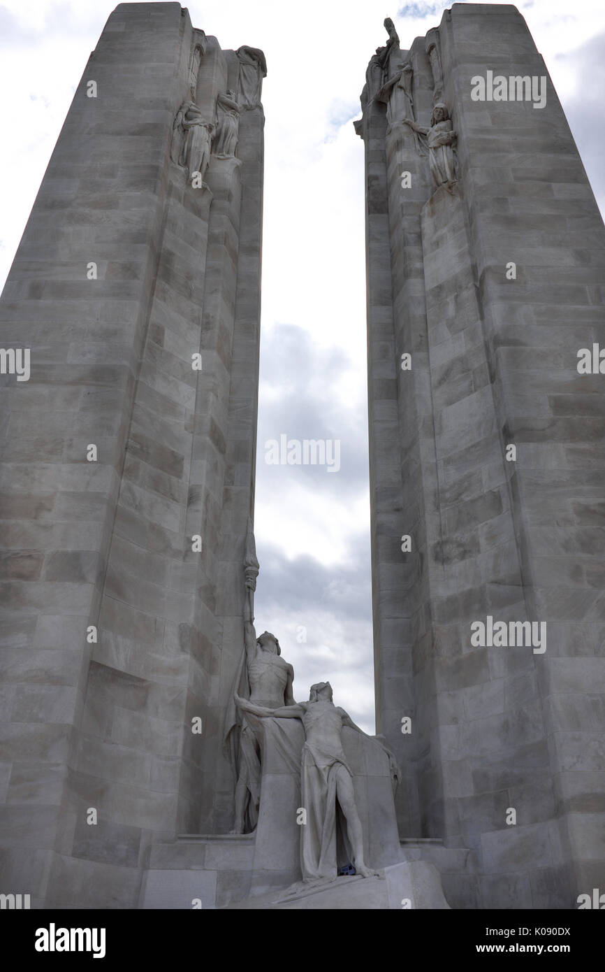 Canadian National Vimy Memorial, Vimy Ridge, France Stock Photo - Alamy