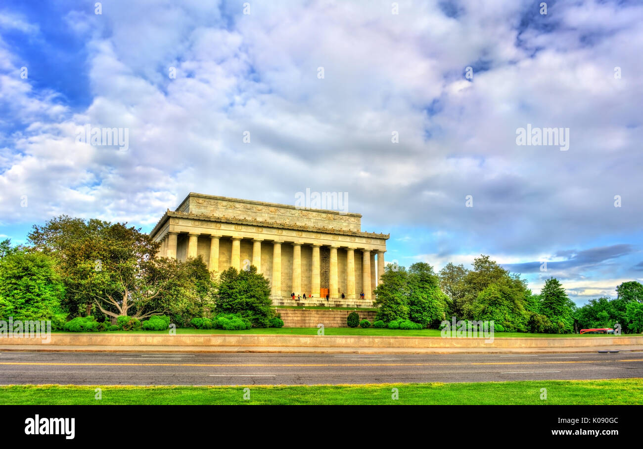 The Lincoln Memorial, an American national monument in Washington, D.C ...