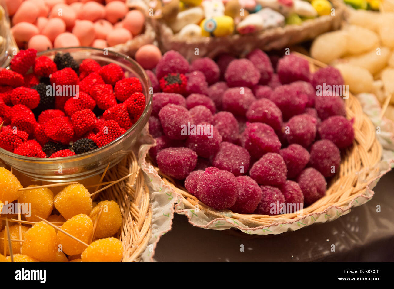 Traditional sweets at Corpus Christi celebration in Ecuador in Cuenca ...