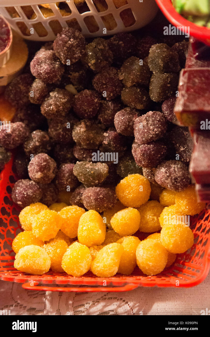 Traditional sweets at Corpus Christi celebration in Ecuador in Cuenca ...