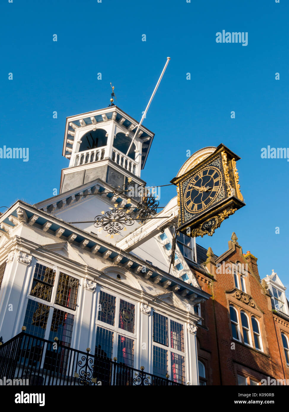 Guildford guildhall historic clock hi-res stock photography and images ...