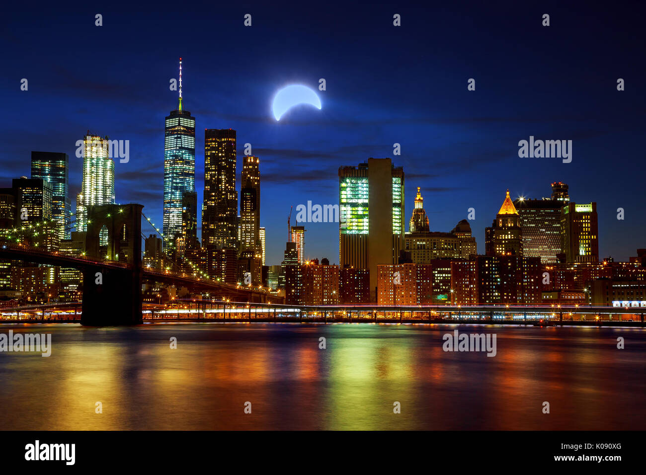 New york city solar eclipse hi-res stock photography and images - Alamy