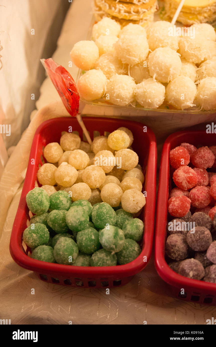 Traditional sweets at Corpus Christi celebration in Ecuador in Cuenca ...