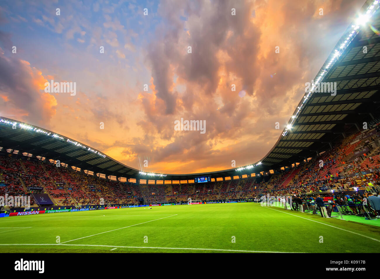 Skopje, FYROM - August 8,2017: Interior view of the full at Philip II ...