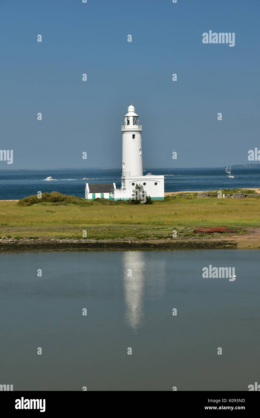 Hurst Castle Lighthouse Stock Photo - Alamy