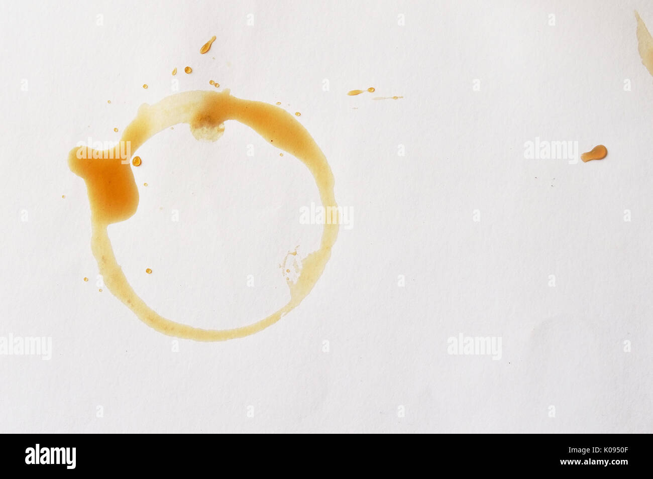 Coffee stain isolated on white backgound Stock Photo - Alamy