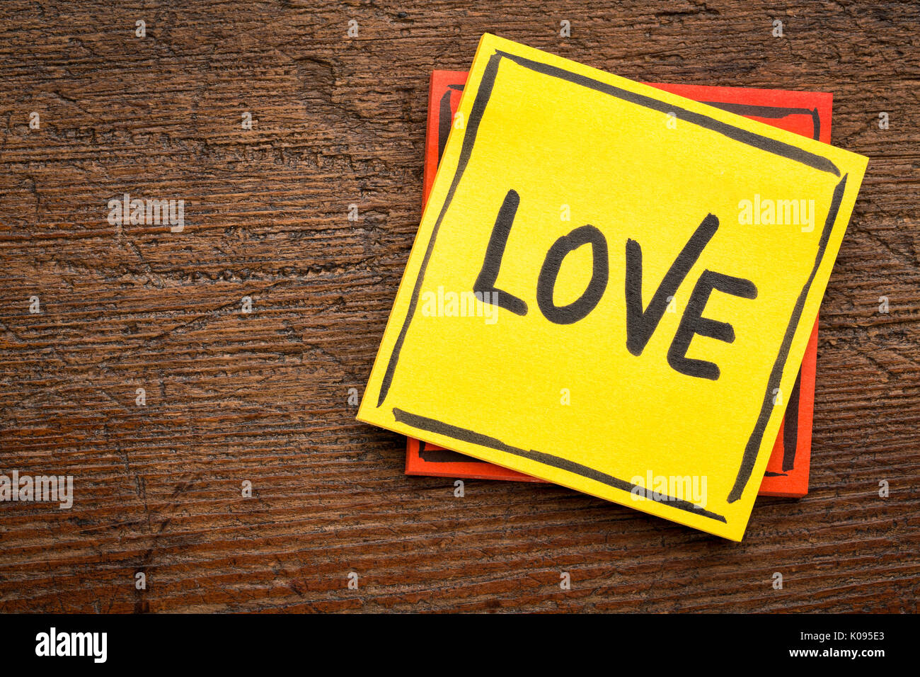 Love note sticky hi-res stock photography and images - Alamy