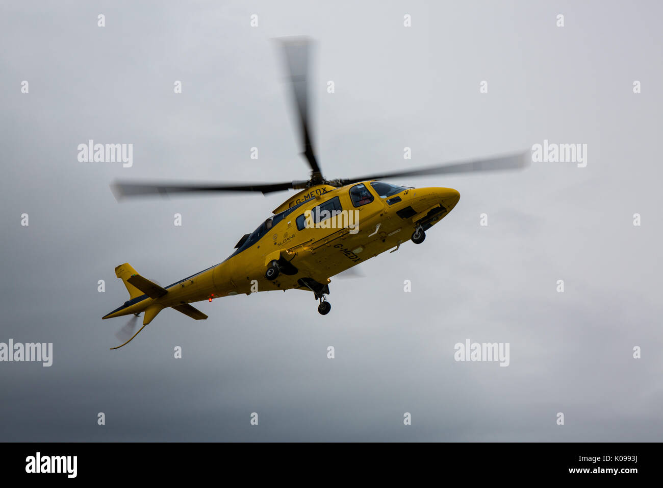Air Ambulance taking off from Sheffield Northern General Hospital ...