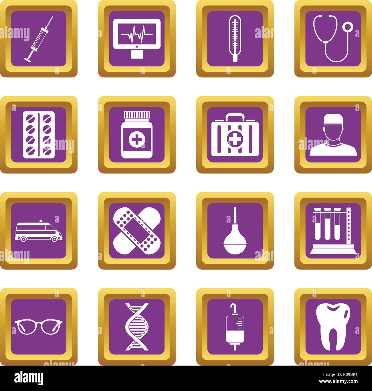 Purple pills Stock Vector Images - Alamy