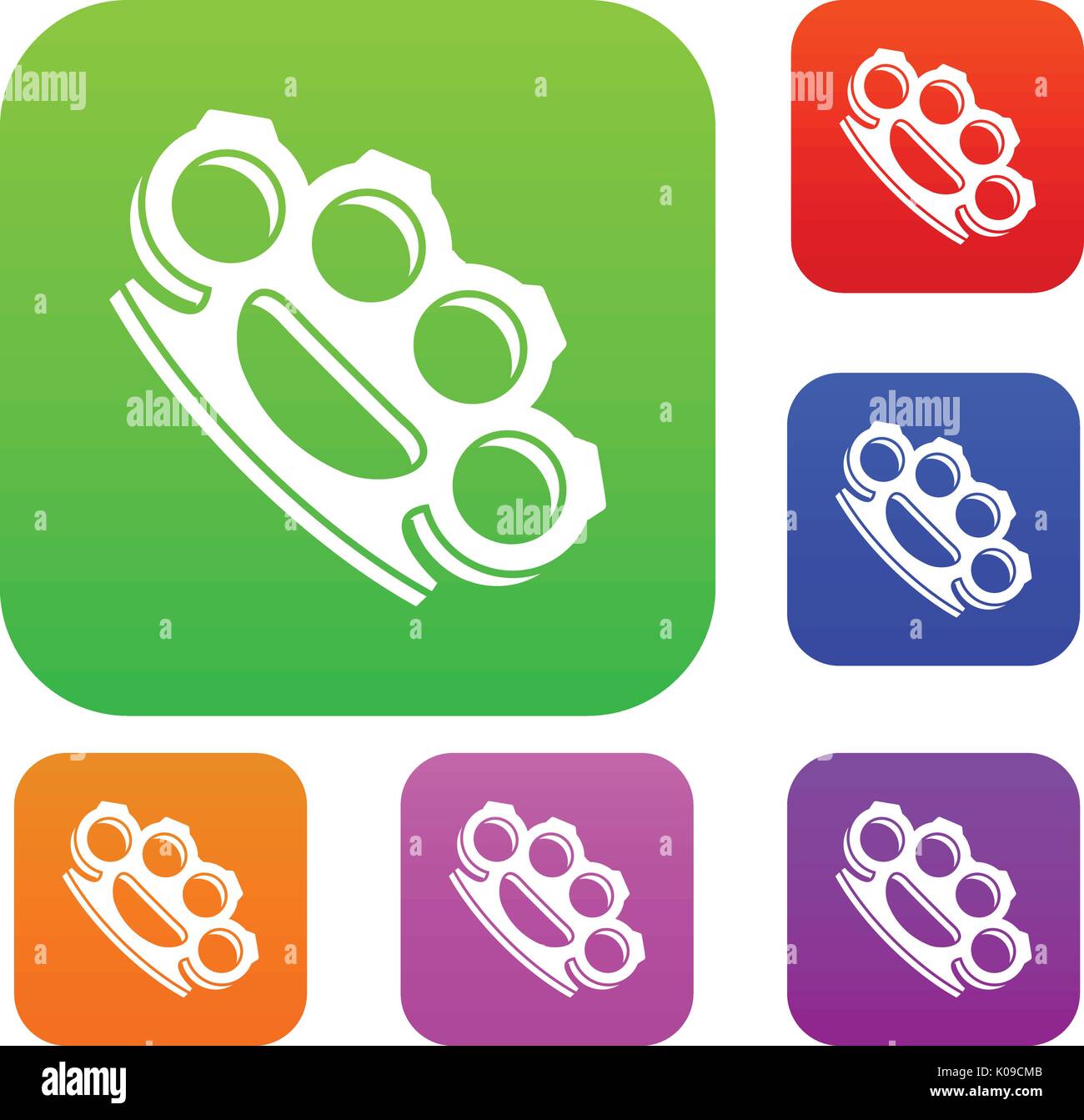 Brass knuckles set collection Stock Vector Image & Art - Alamy