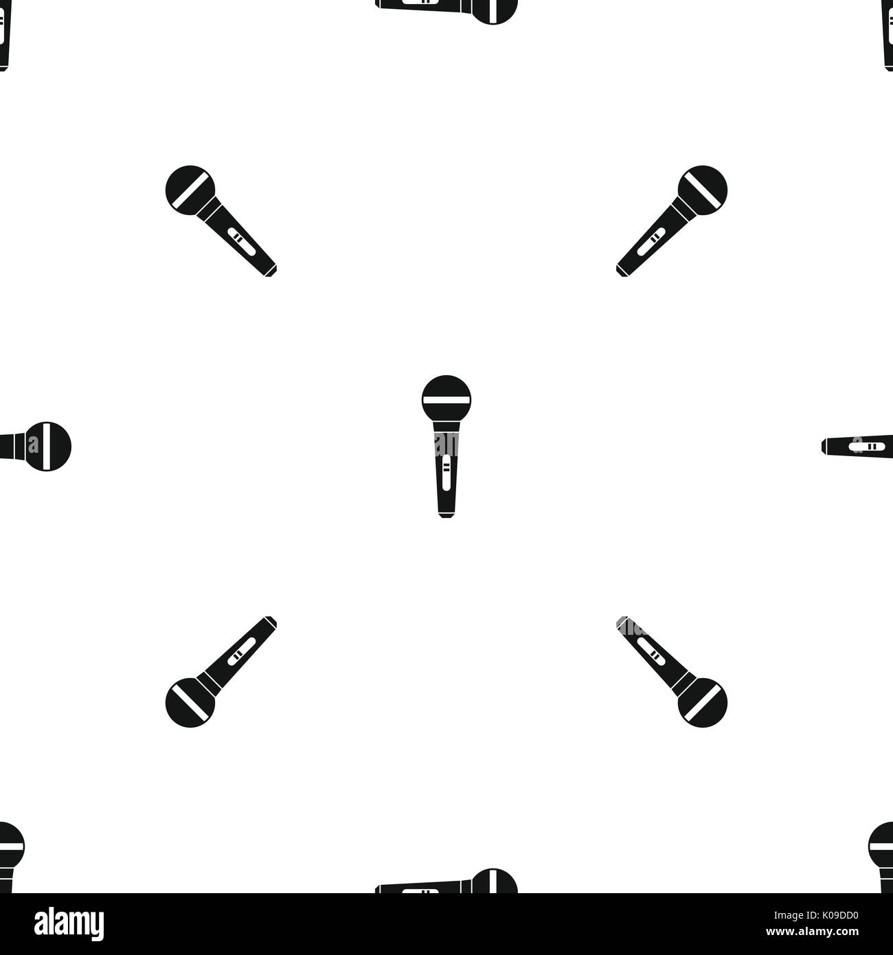 Microphone pattern seamless black Stock Vector Image & Art - Alamy