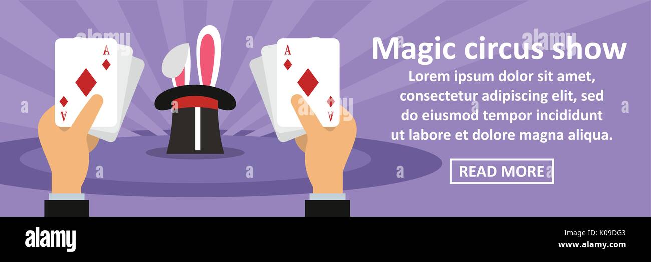 Magic circus show banner horizontal concept Stock Vector Image & Art ...