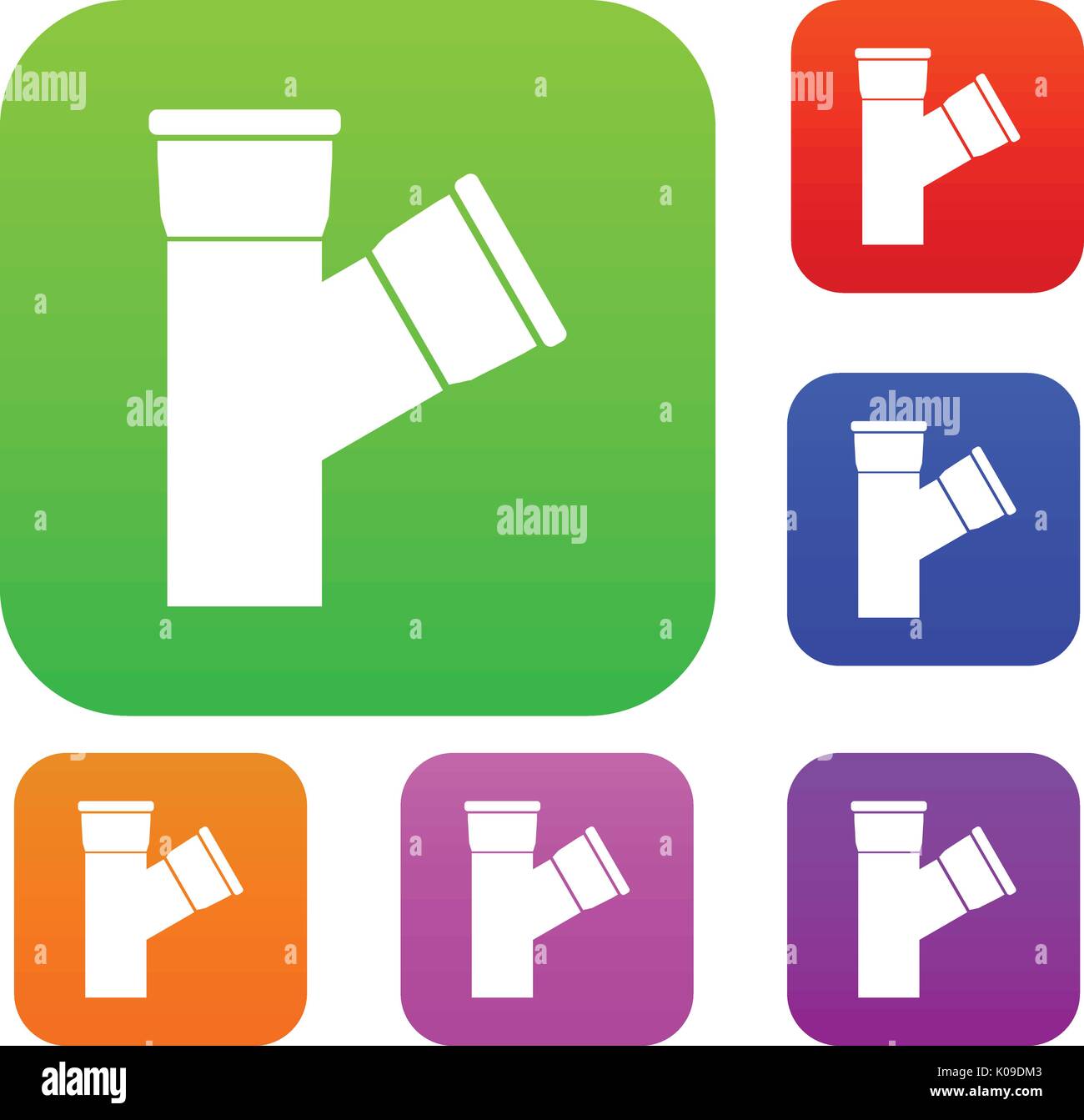 Plastic pipe connection set collection Stock Vector Image & Art - Alamy