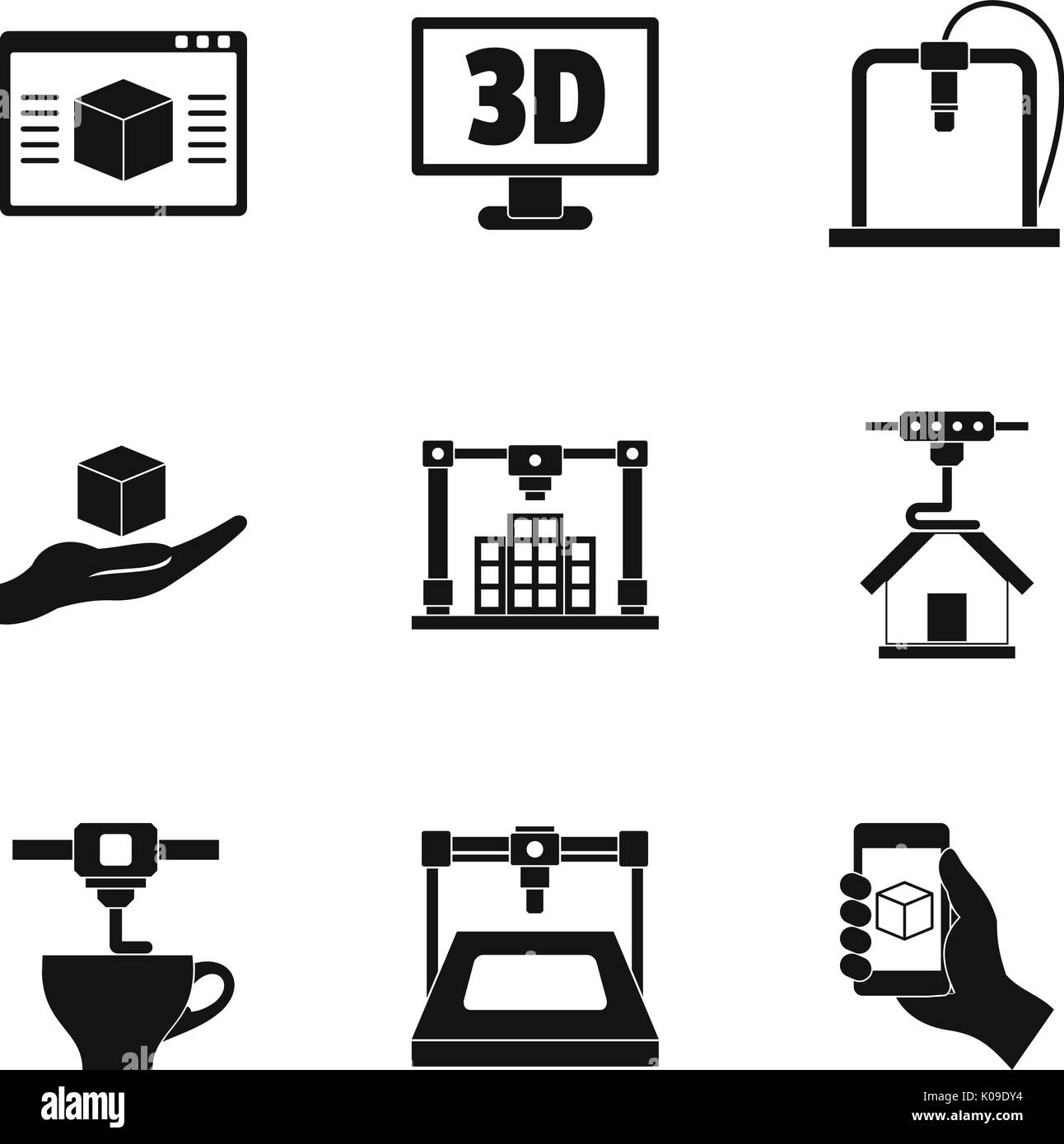 3d printer innovation icon set, simple style Stock Vector Image & Art ... 3d printer innovation icon set, simple style Stock Vector Image & Art ...