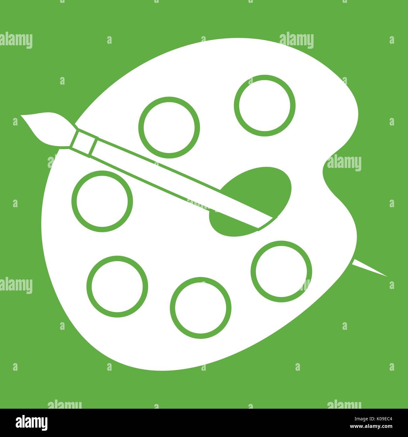 Palette icon green Stock Vector Image & Art - Alamy