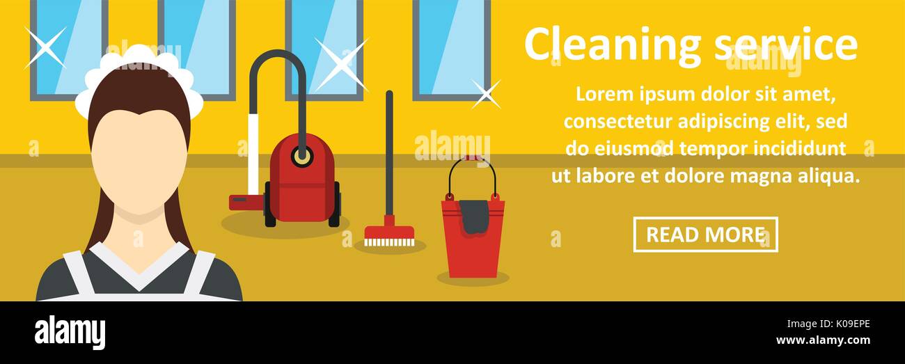 Flat clean up horizontal Stock Vector Images - Alamy