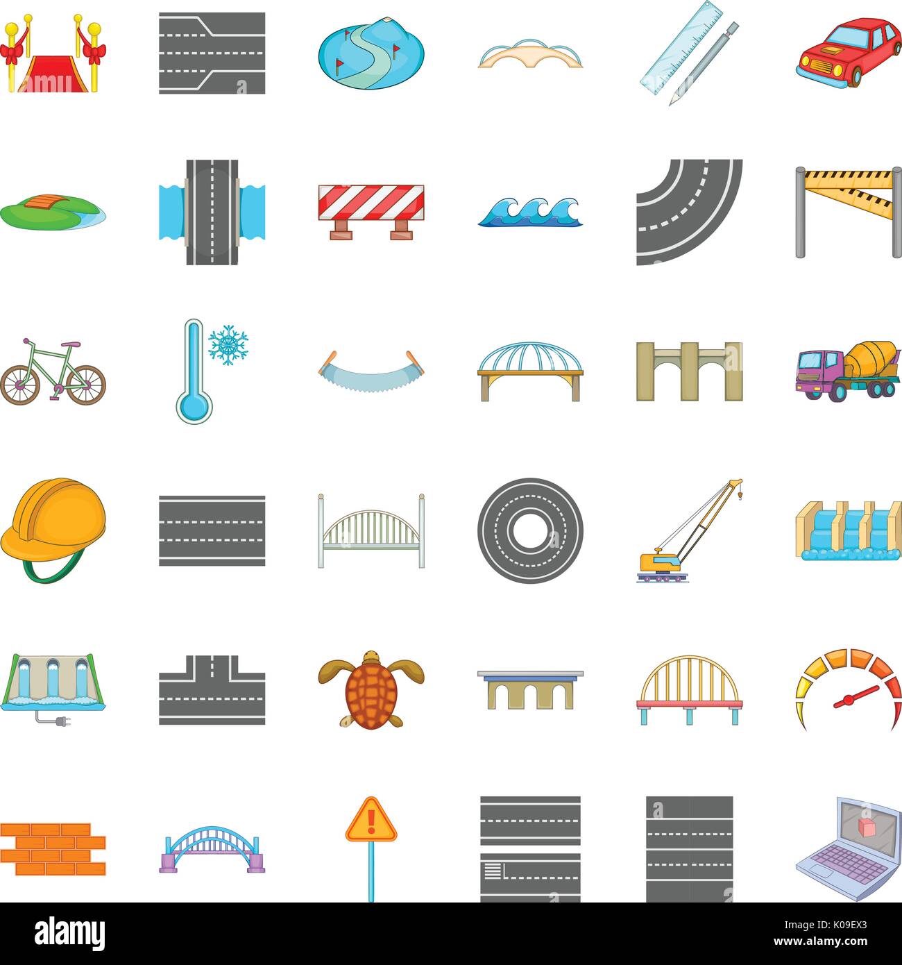 Concrete lift bridge bridge Stock Vector Images - Alamy