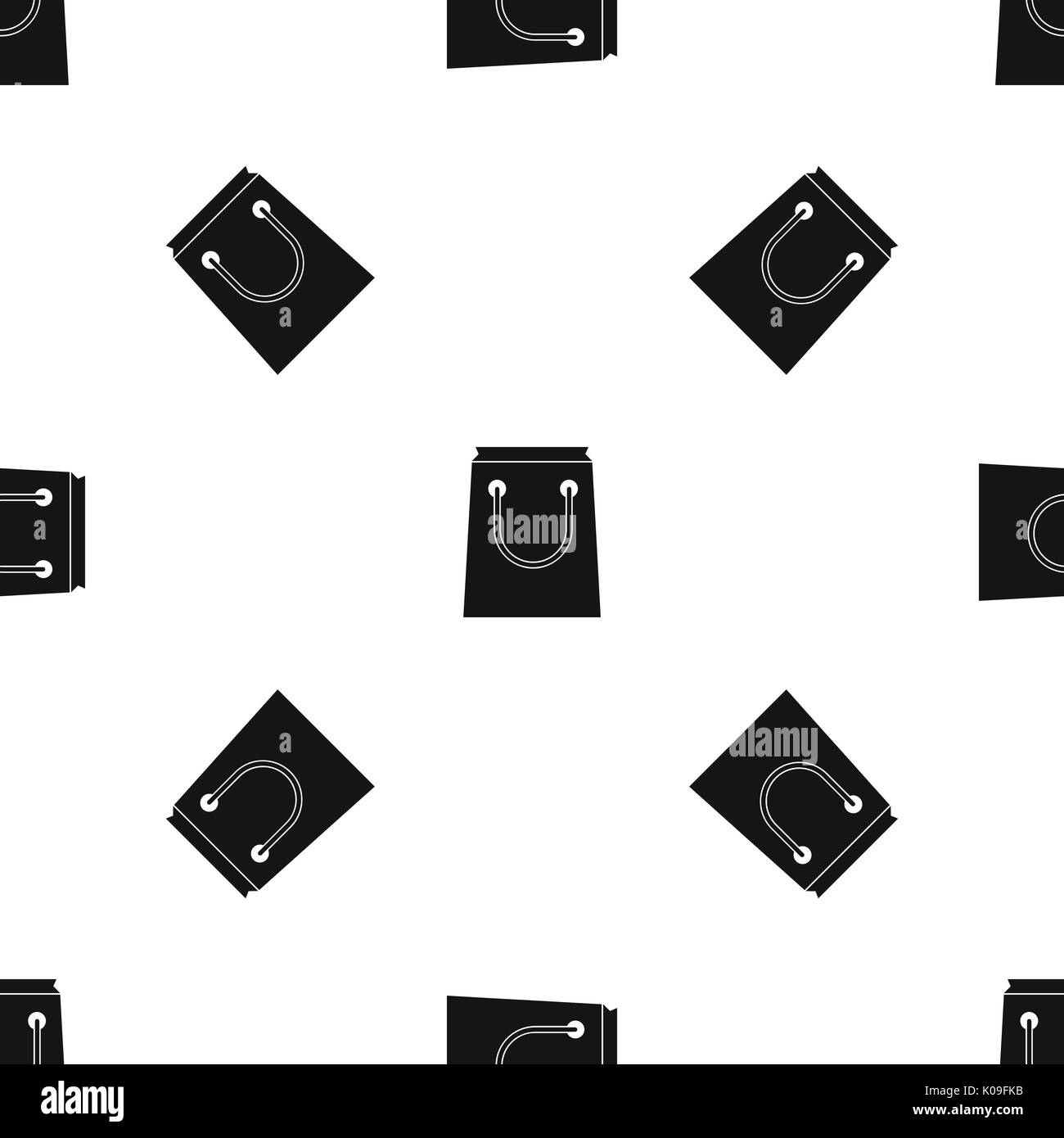 Paper bag pattern seamless black Stock Vector Image & Art - Alamy