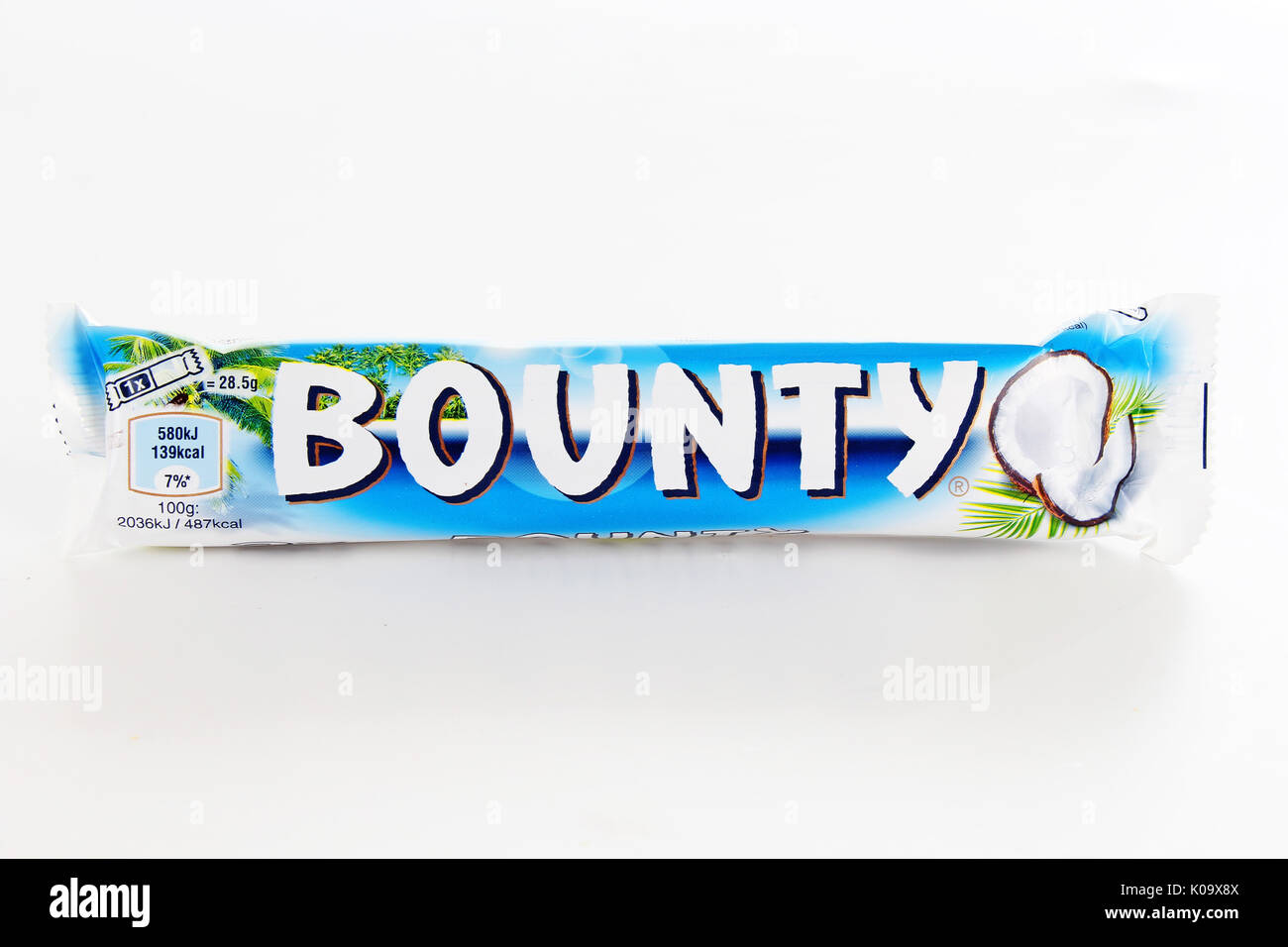 Bounty on isolated white studio background Stock Photo - Alamy