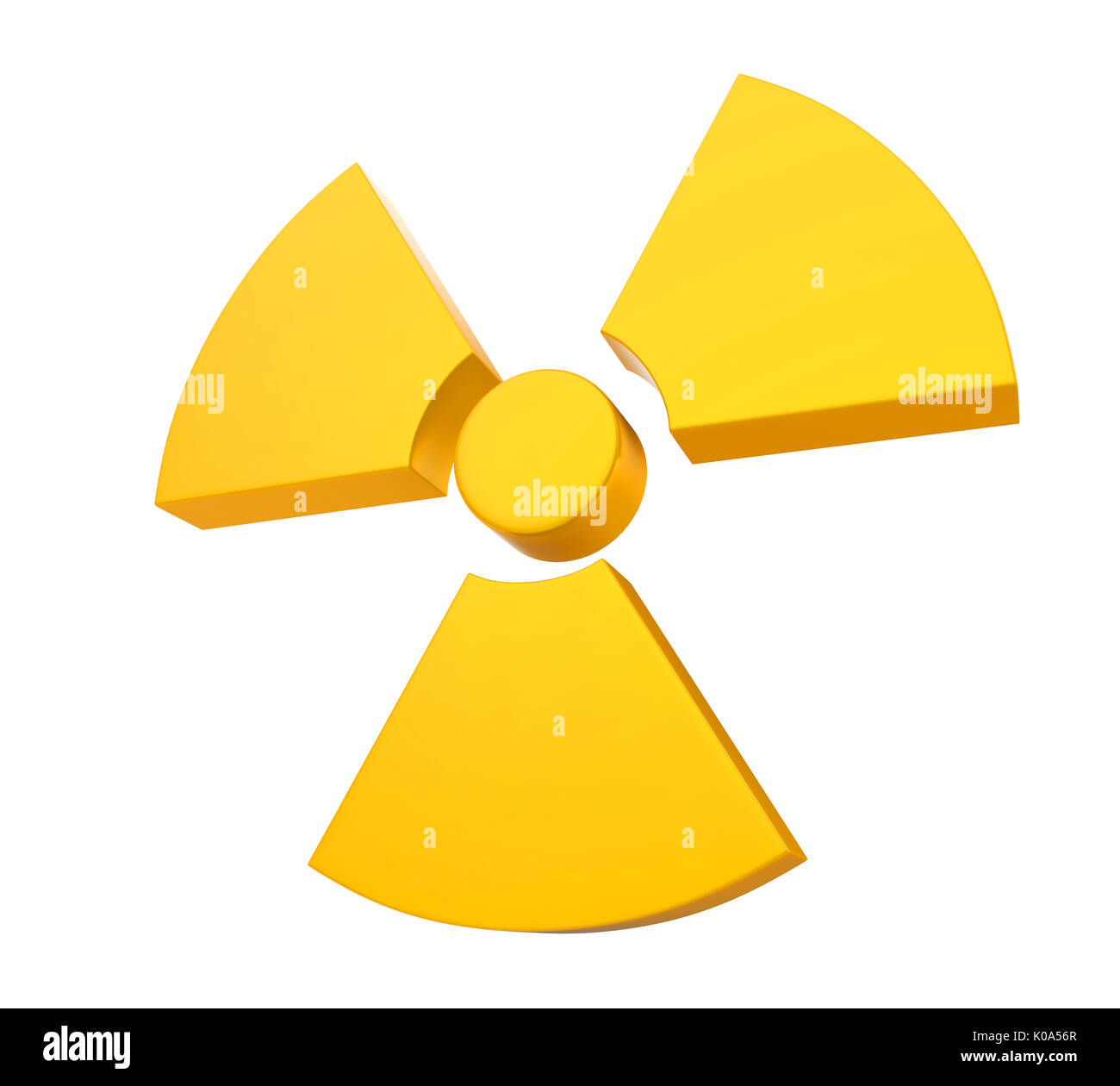 Radioactive Sign Symbol Isolated Stock Photo - Alamy
