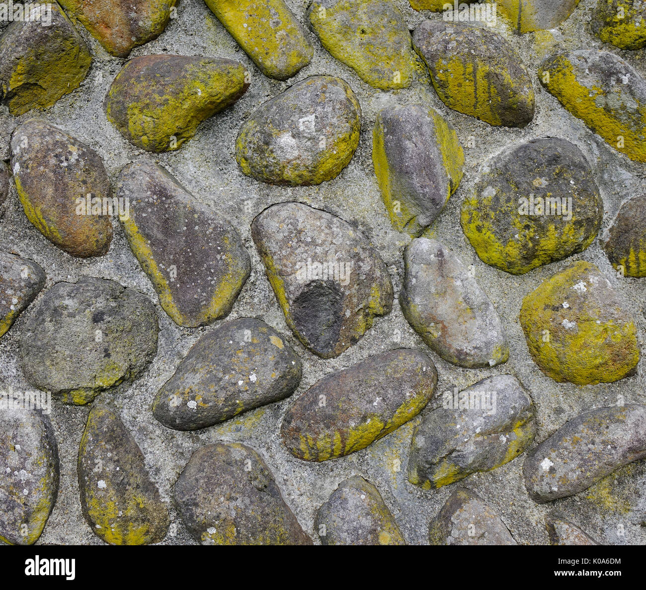 Ancient stone wall of Japanese castles in Kyoto, Japan. Closed up Stock ...
