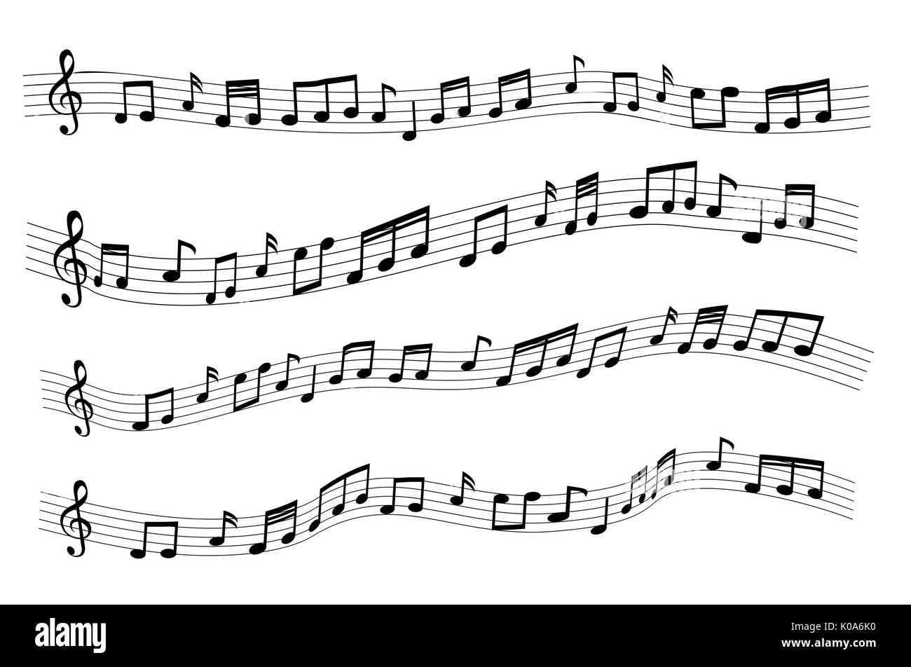 floating sample random music note not match any song Stock Vector Image ...