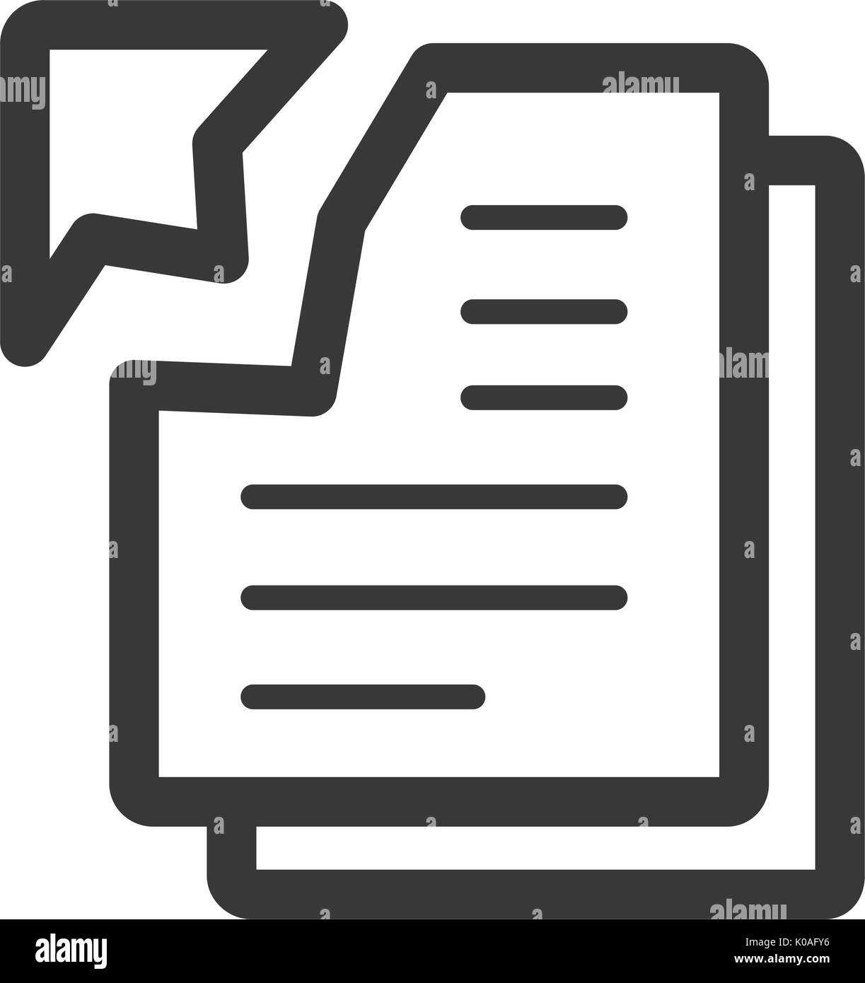 office two torn paper line icon Stock Vector Image & Art - Alamy