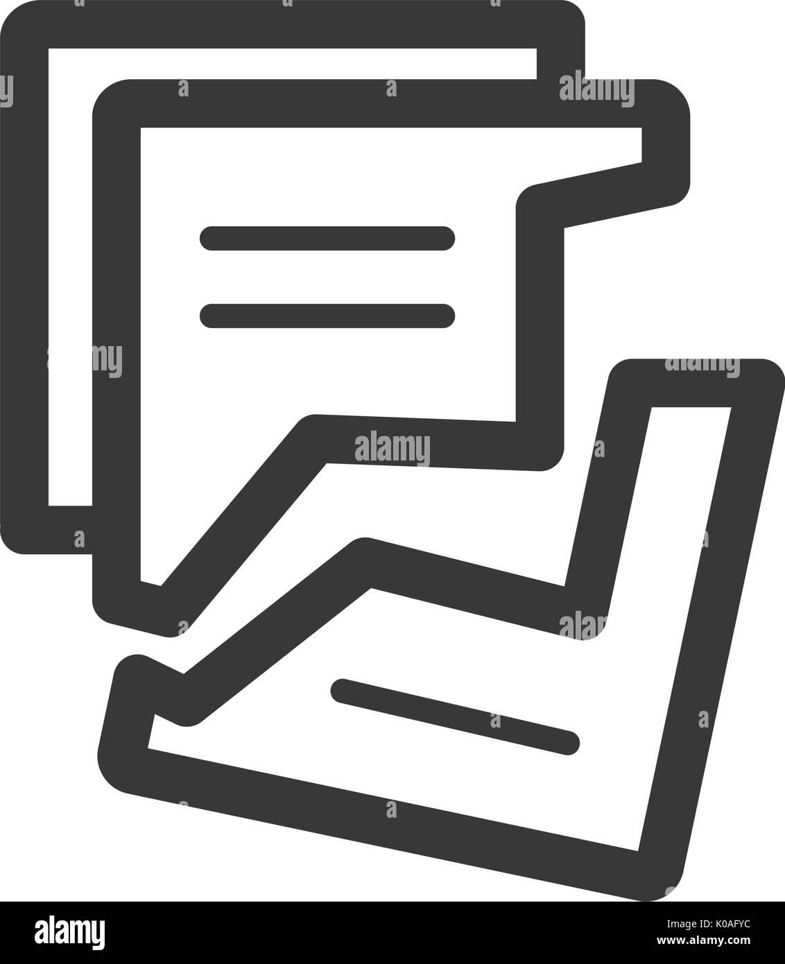 office torn paper line icon Stock Vector Image & Art - Alamy