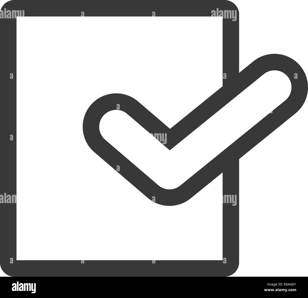 office paper with symbol line icon Stock Vector Image & Art - Alamy