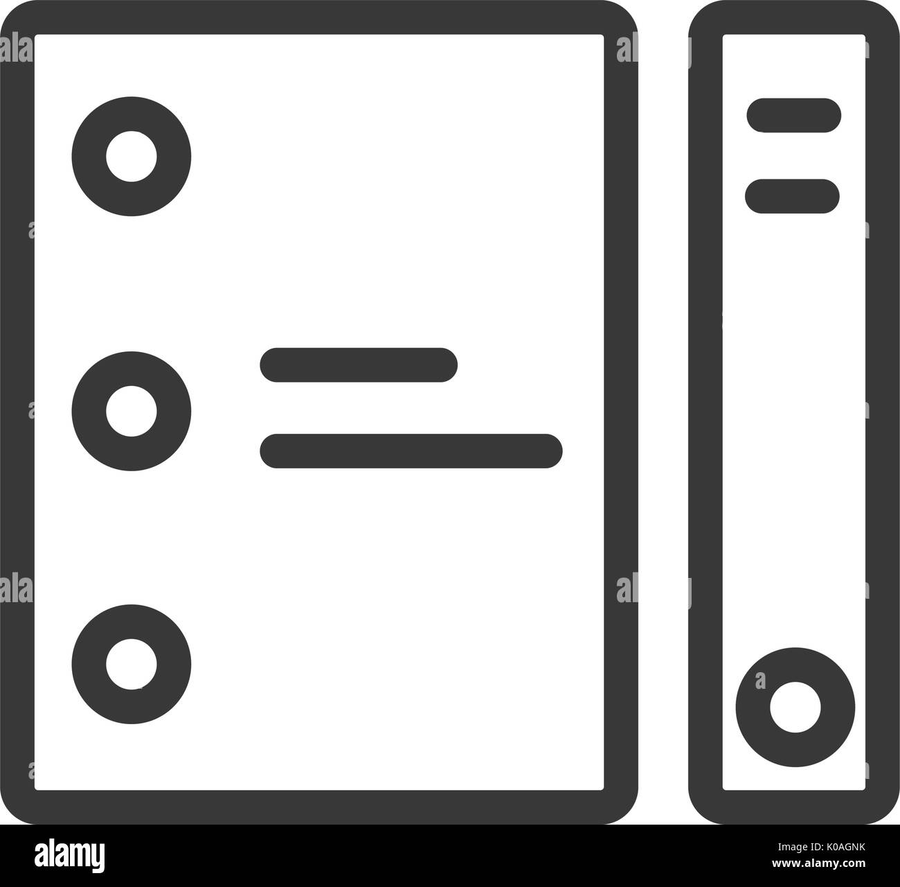 Document file icon line style Stock Vector Image & Art - Alamy