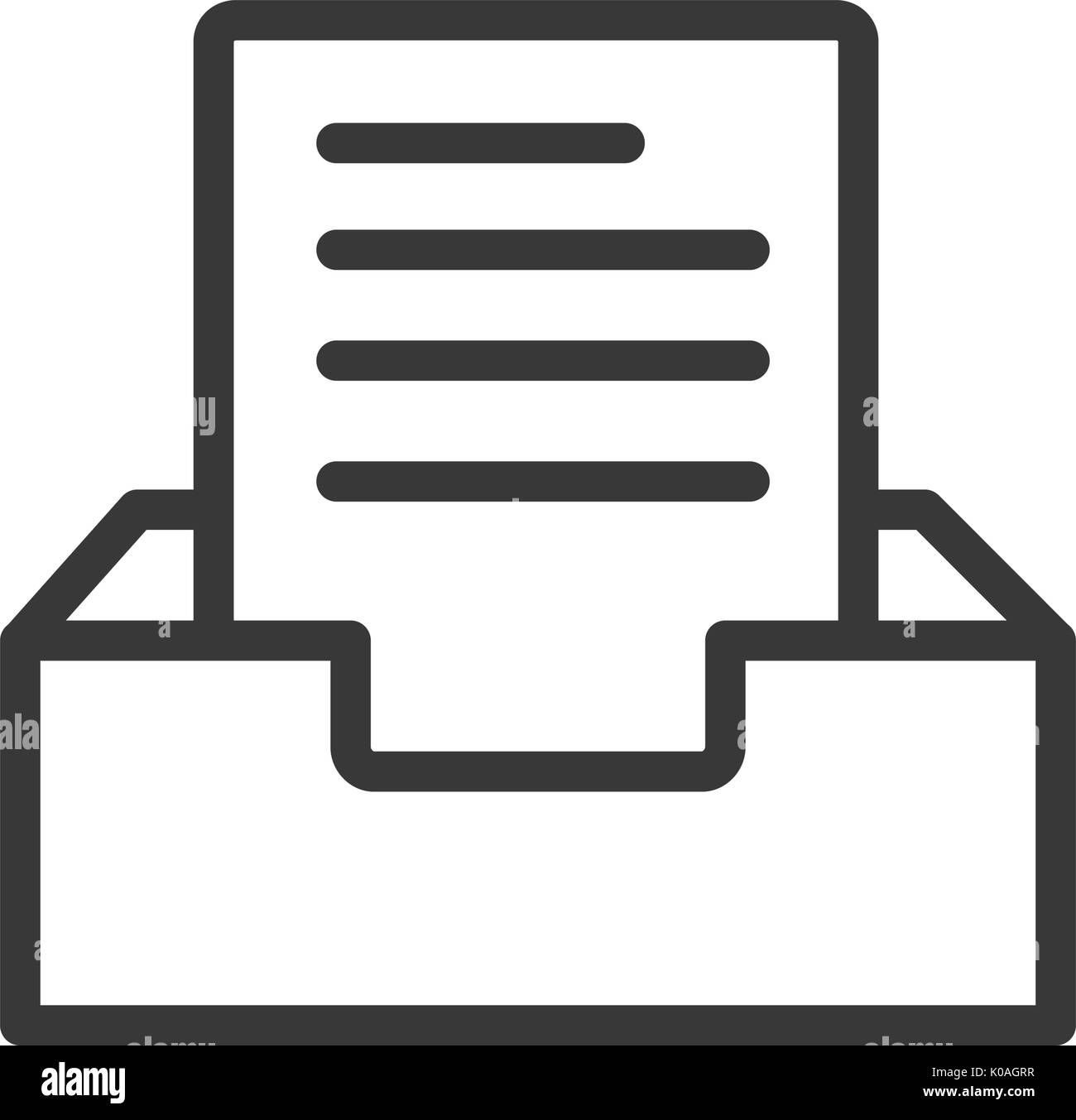 Document file icon line style Stock Vector Image & Art - Alamy