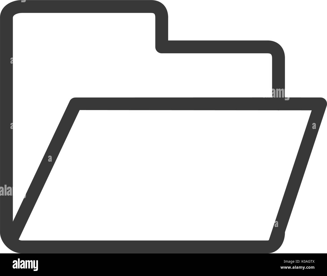 Folders icons line style Stock Vector Image & Art - Alamy