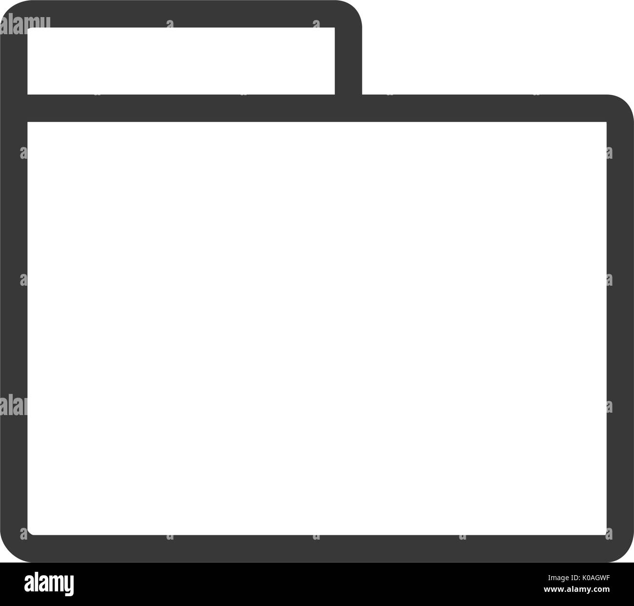 Folders icons line style Stock Vector Image & Art - Alamy