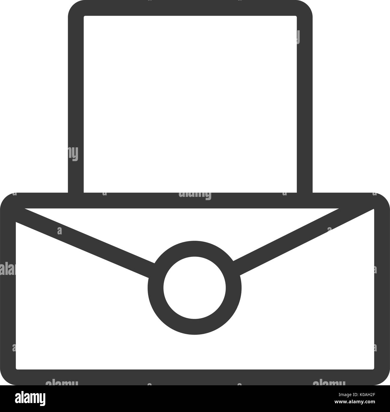 Leather bag vector office Black and White Stock Photos & Images - Alamy